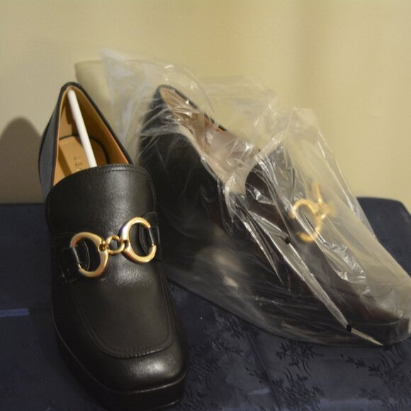 Lisa Vicky | Shoes | Nwt Lisa Vicky Black Nappa Platform Loafer Pumps ...